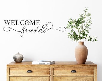 Wall Decal Quote Wall Sticker Faith Family Friends Wall Decal/wall ...