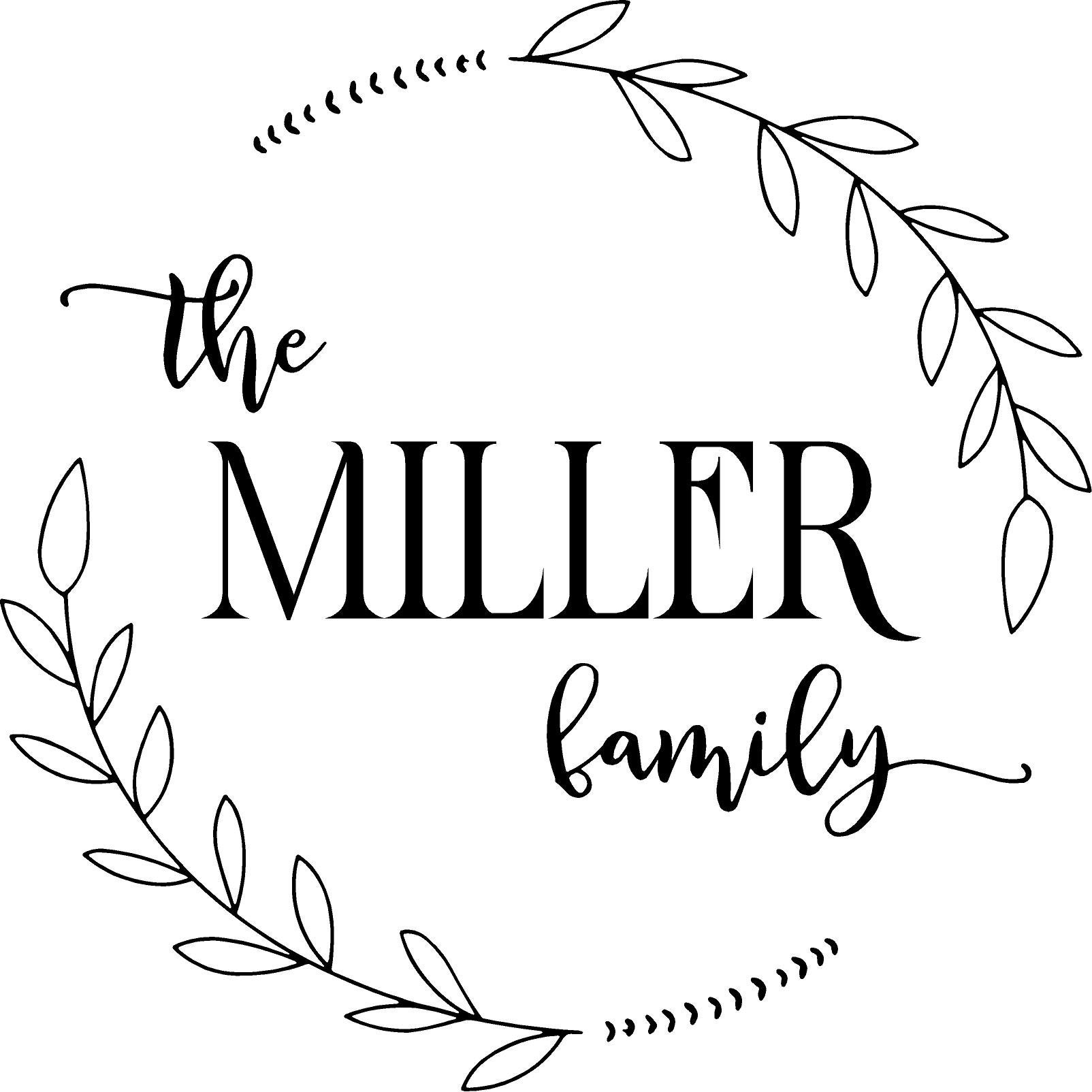 Personalized Family/last Name Wall Decal Sticker - Etsy