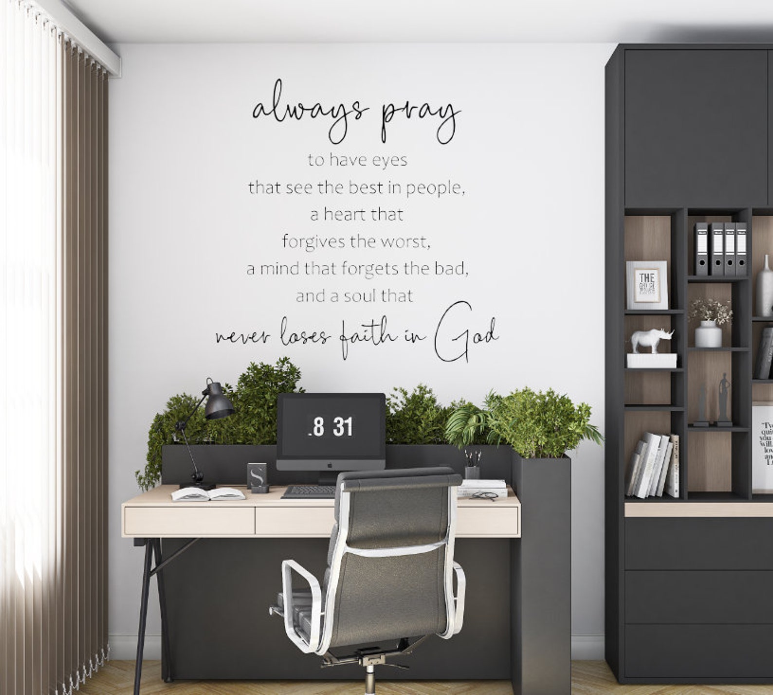 Always Pray Wall Decal Sticker Religious Christian - Etsy