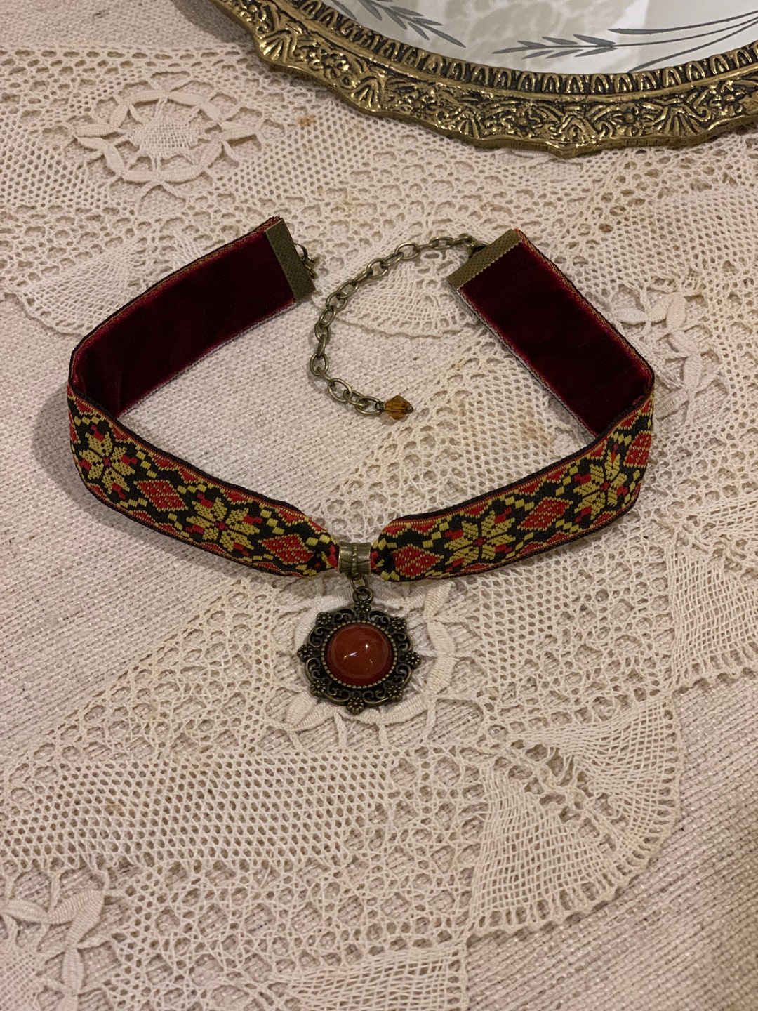Ukrainian Choker, Ukrainian Jewelry, Ukrainian Ethno Dukach ...