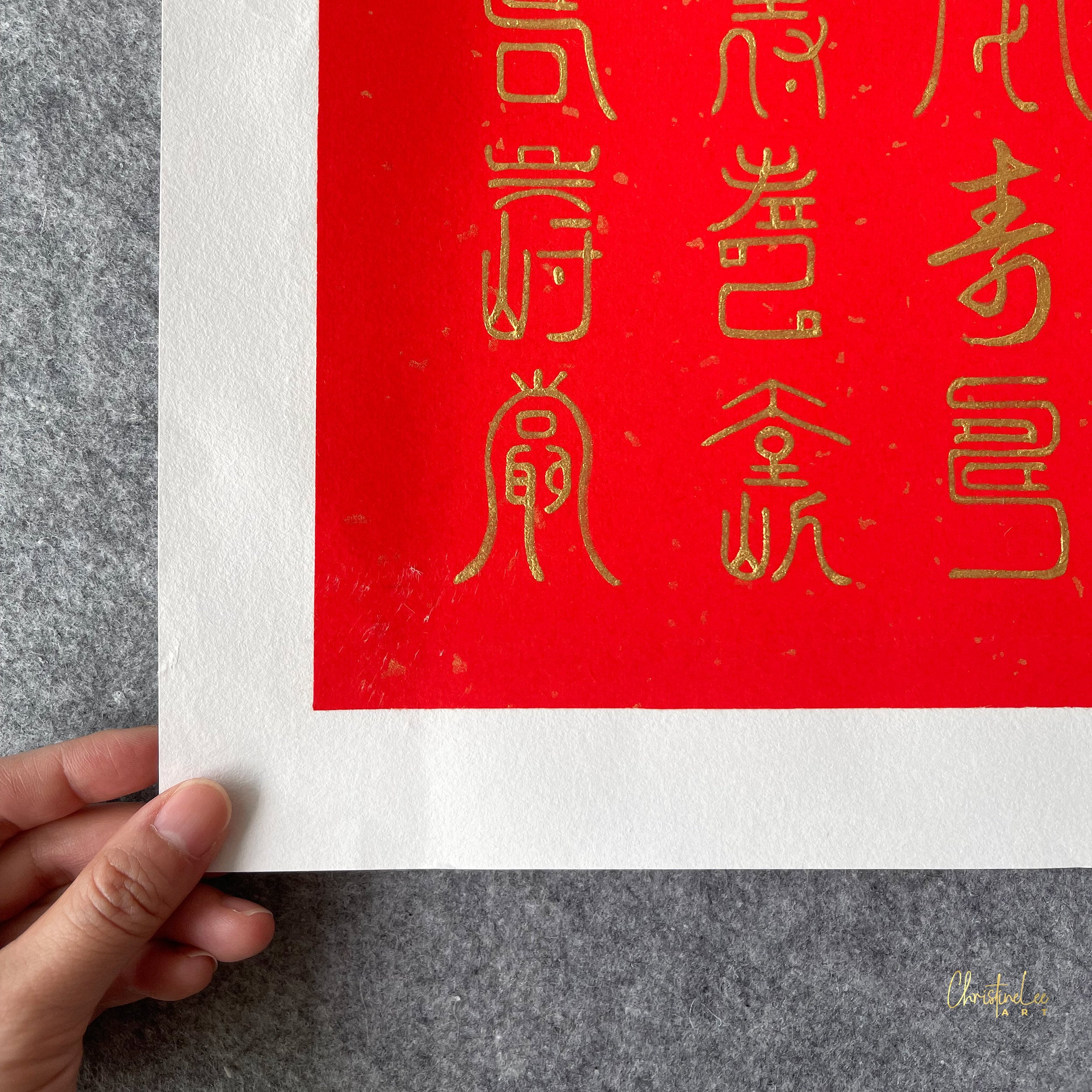 Hundred Longevity Calligraphy 百壽圖 Wall Art Original Painting Longevity ...