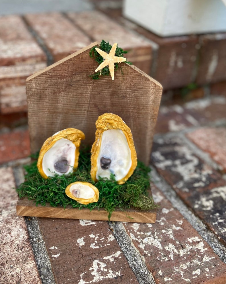 Oyster Shell Nativity - Etsy