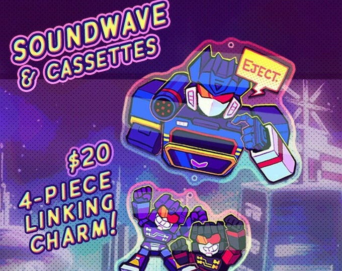 PREORDER Soundwave Eject Linking Charm - Etsy