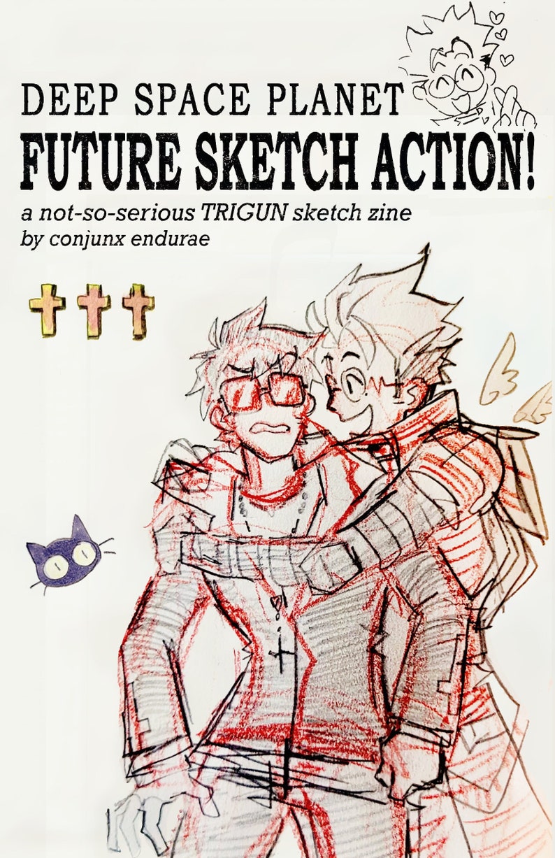 PREORDER Deep Space Action Trigun Sketch Zine - Etsy