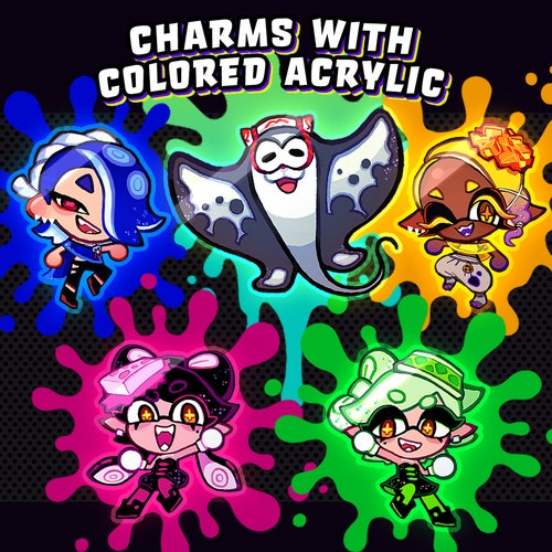 Splatoon Idol Charms 1.5 to 3.5 Inch Double Sided Acrylic - Etsy