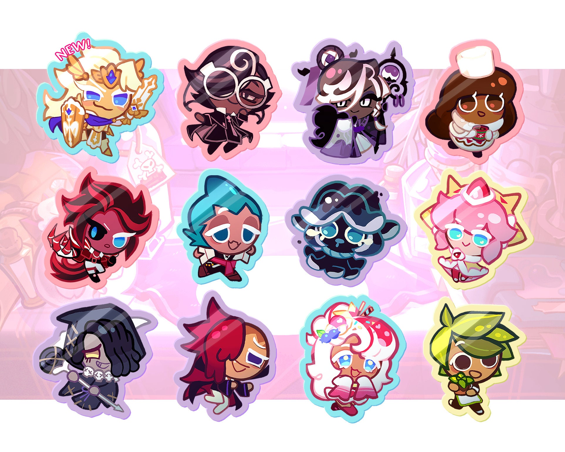 PREORDER Cookie Run Vinyl Stickers - Etsy