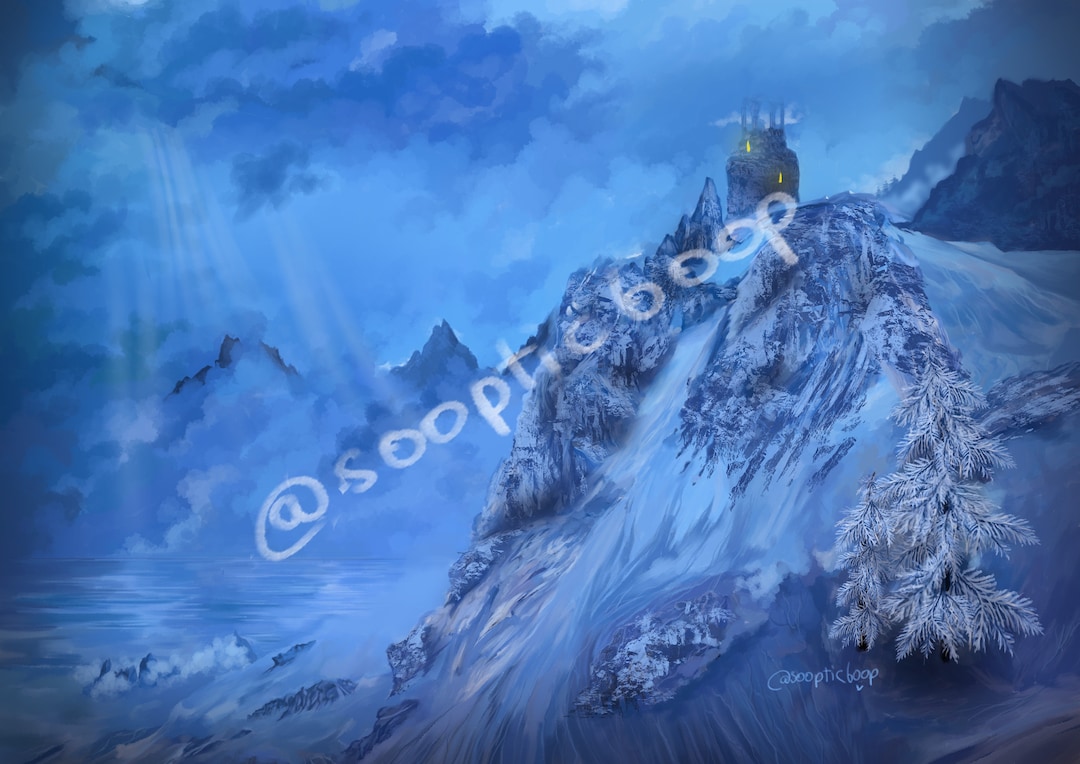 Frostflow Lighthouse- Skyrim Art Print - Etsy