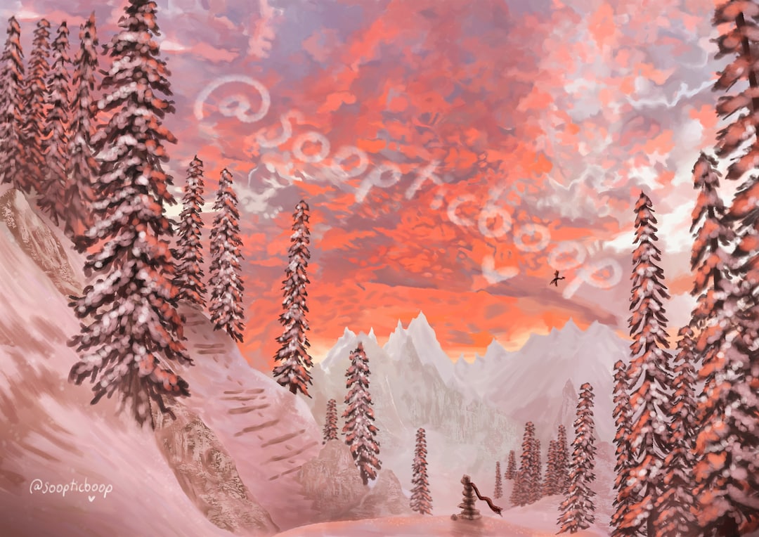 Seven Thousand Steps- Skyrim Art Print - Etsy