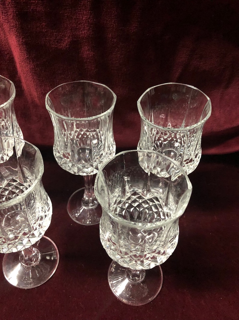 Vintage St. George Crystal Wine Glasses - Etsy