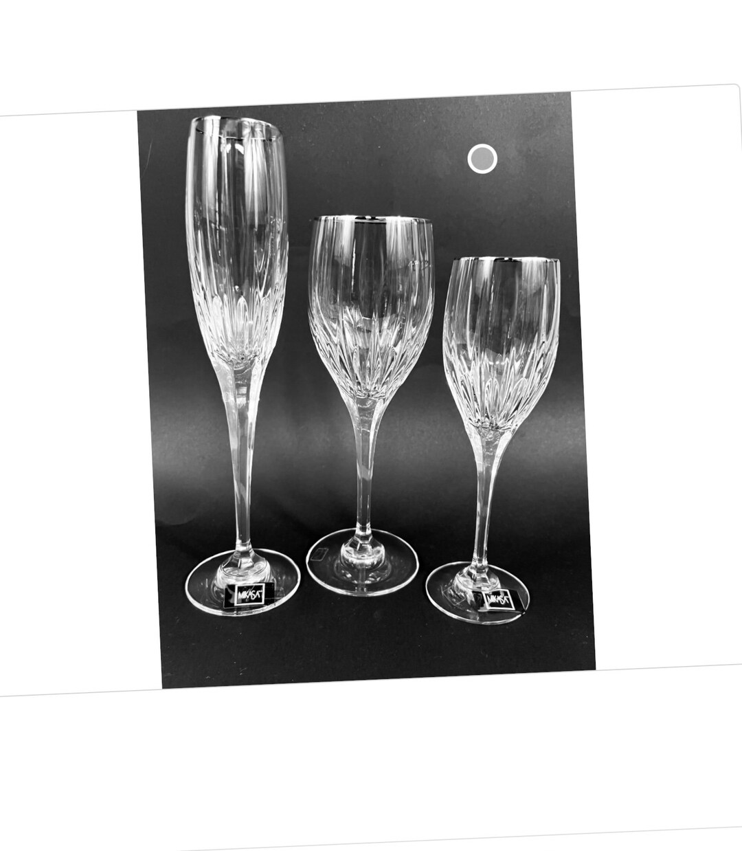 Arctic Lights Platinum by MIKASA Stemware - Etsy