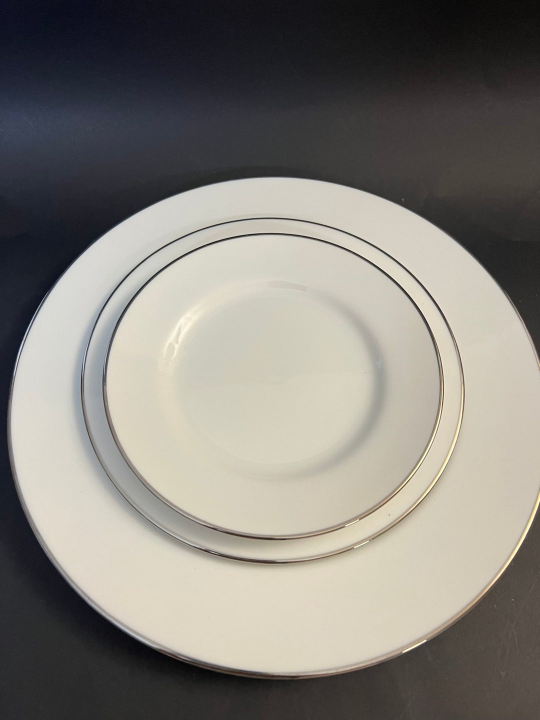 Royal Doulton Simply Platinum Plates - Etsy