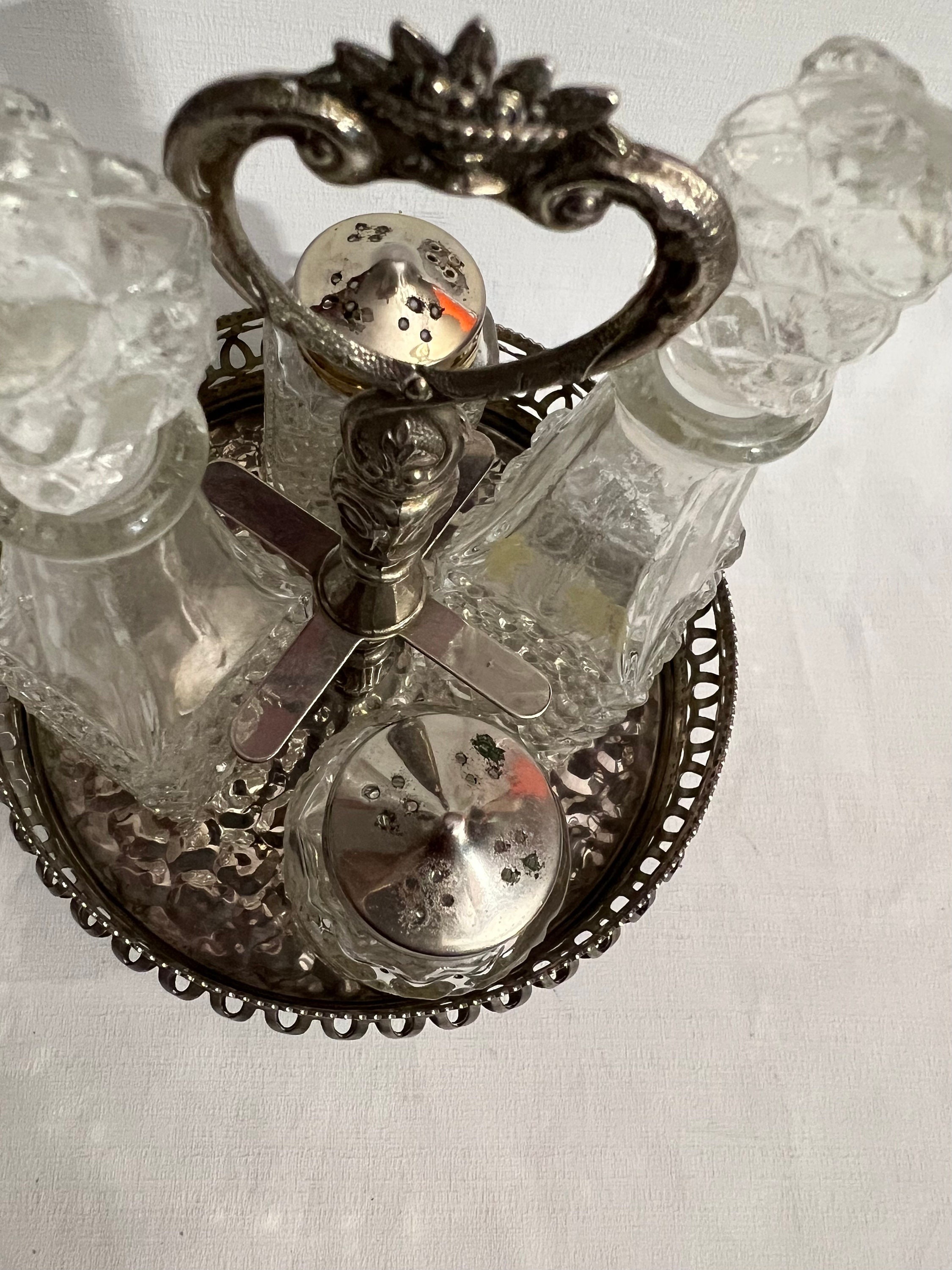 Antique Victorian Style Cruet Set - Etsy