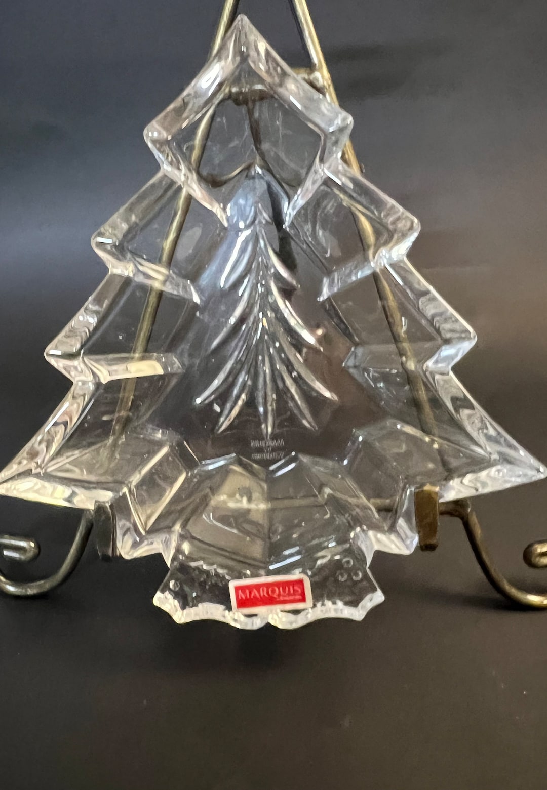Crystal Christmas Tree Shape Candy Dish by Waterford - Etsy