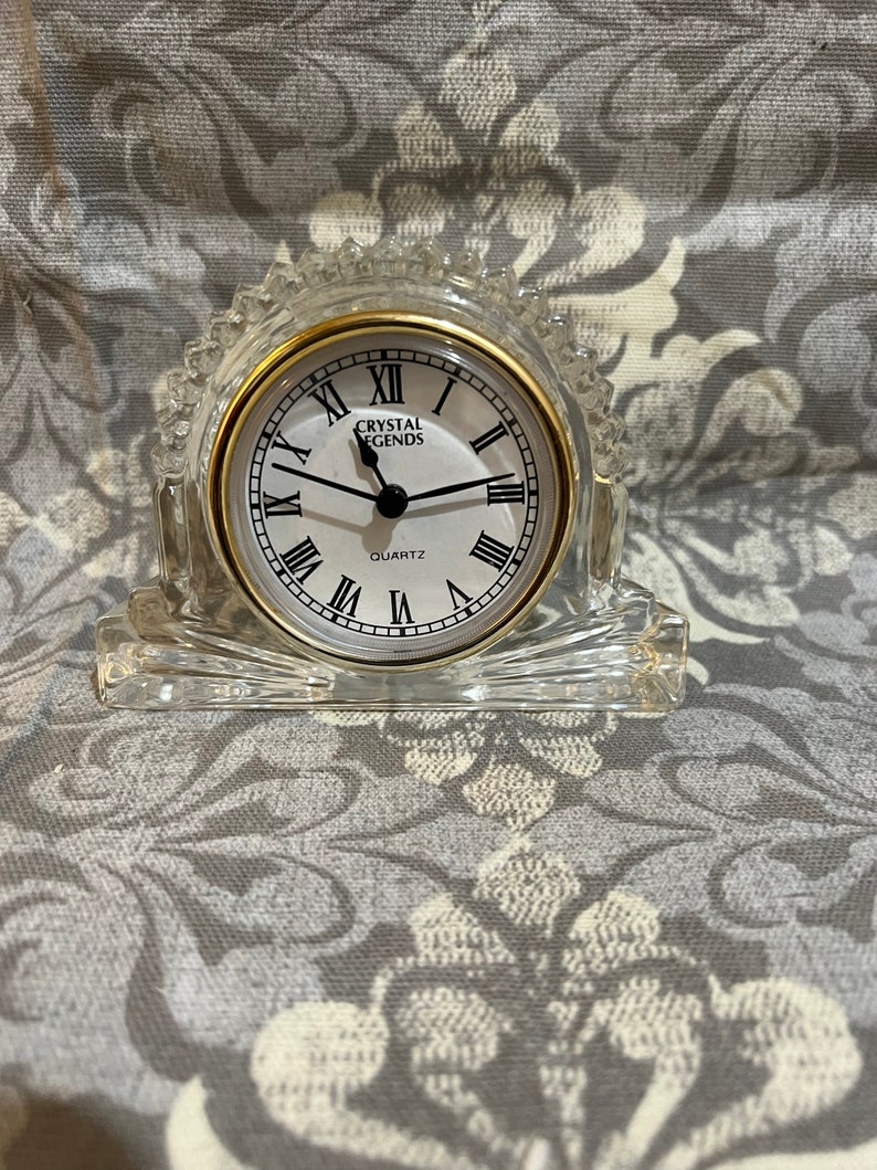 Crystal Legends Mantle Clock by Godinger - Etsy