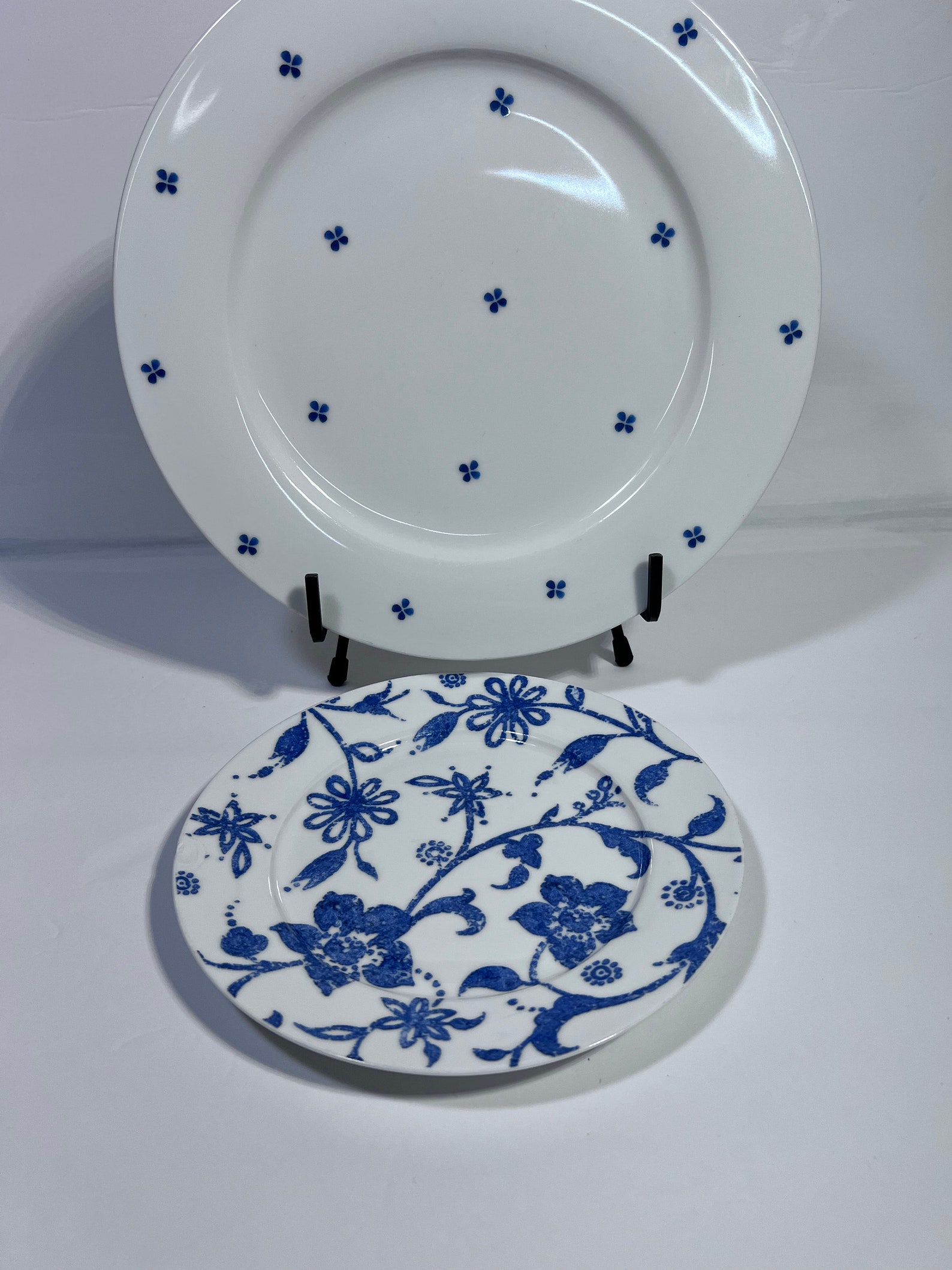Blue Indigo by Spode Dinner and Salad Plate - Etsy