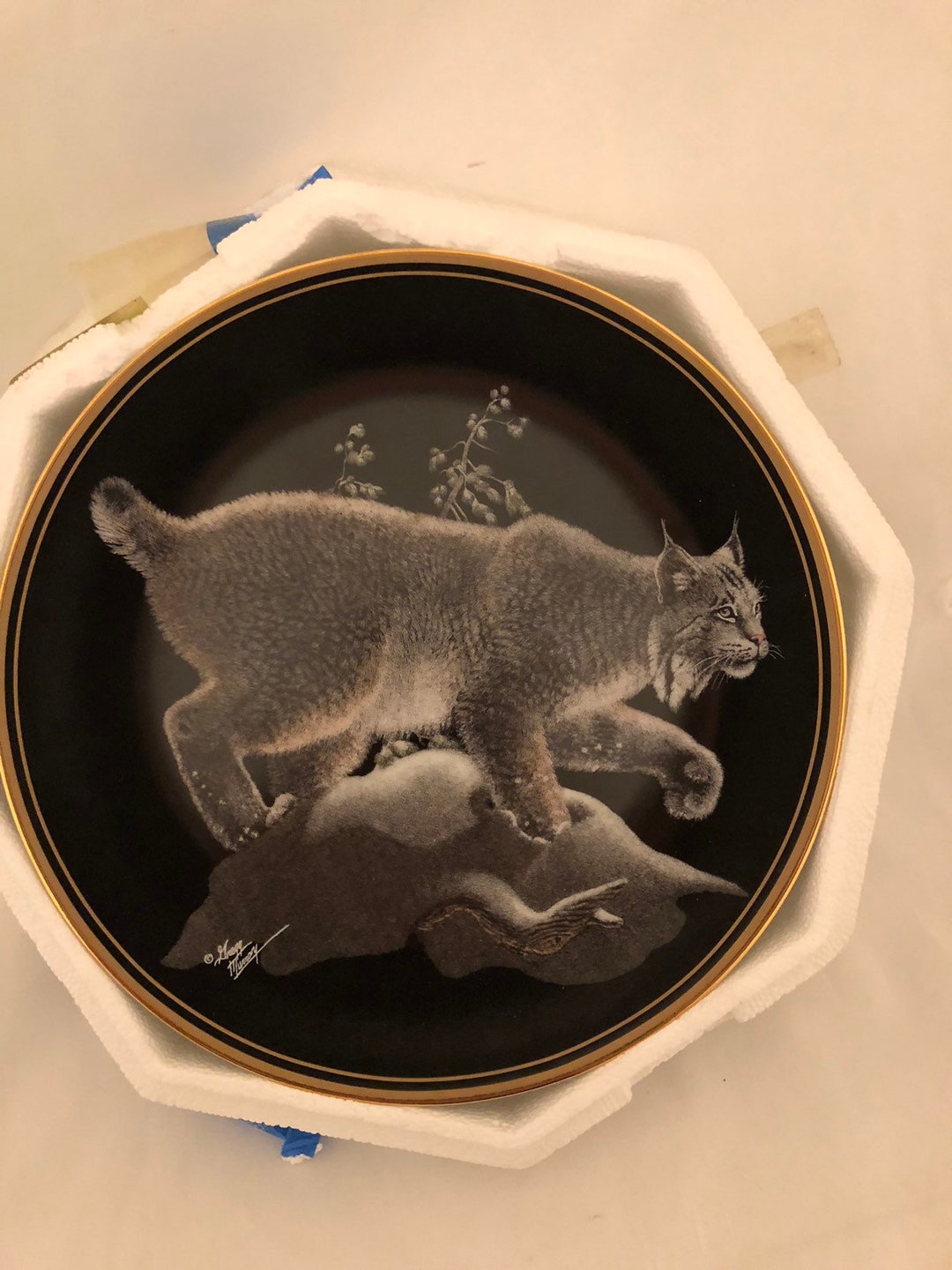 LYNX by Gregg Murray Collectors Plate - Etsy
