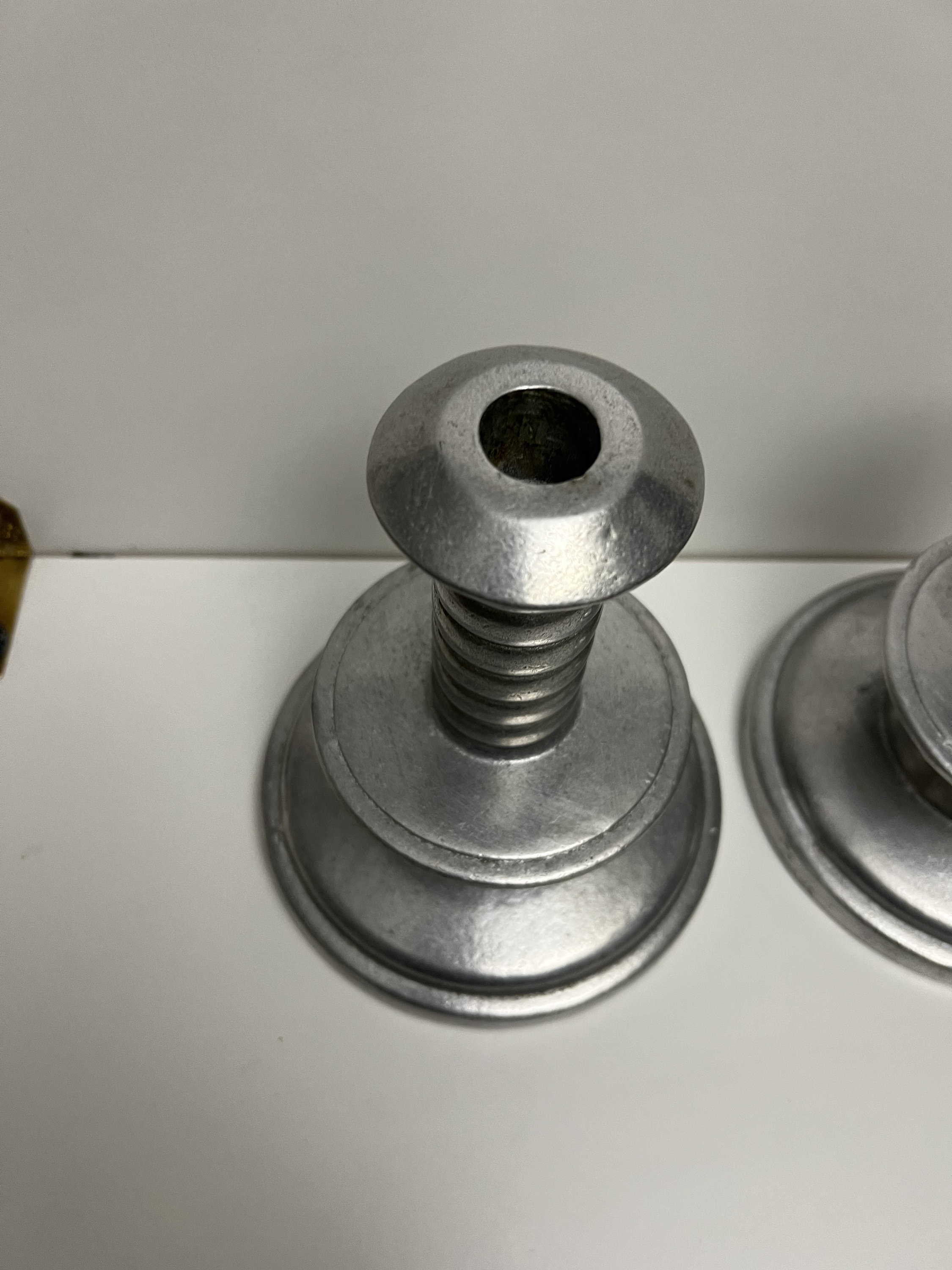 Pewter Candlesticks Capstan Style From the 16th Century Set of 2 - Etsy