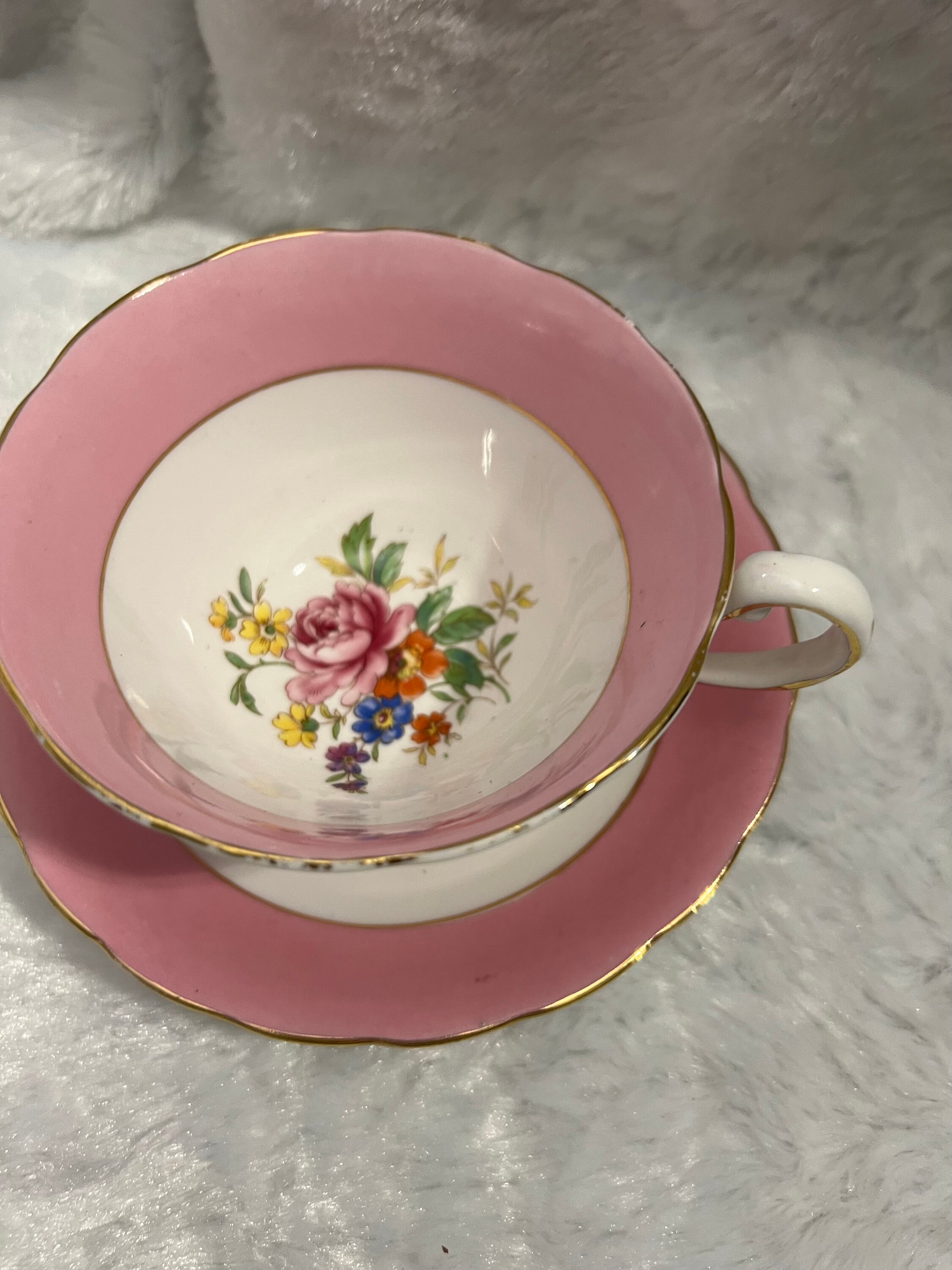 Vintage Chelsea Staffs Tea Cup and Saucer - Etsy