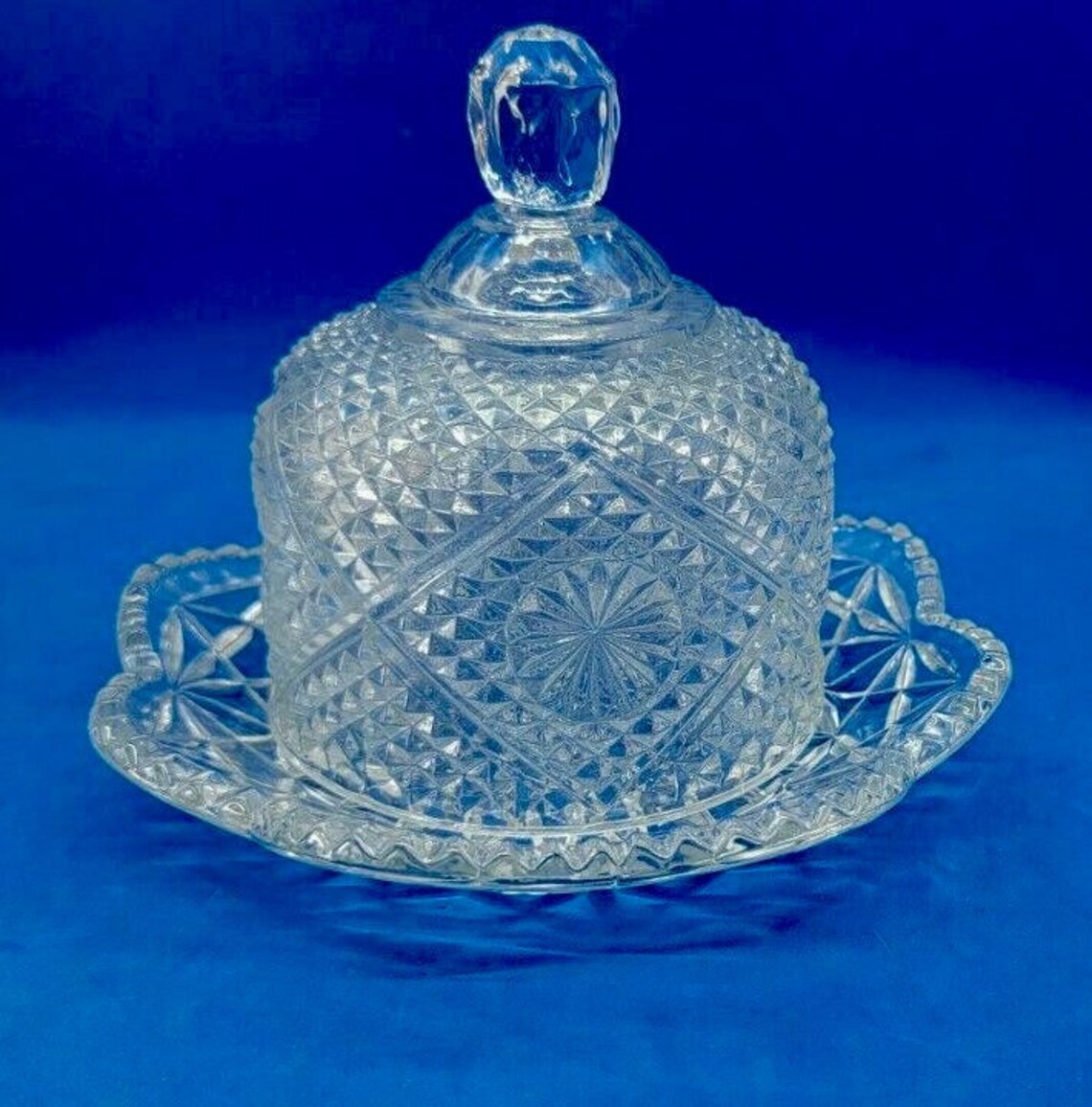 Vintage Clear Crystal Butter/covered Dish by Avon - Etsy