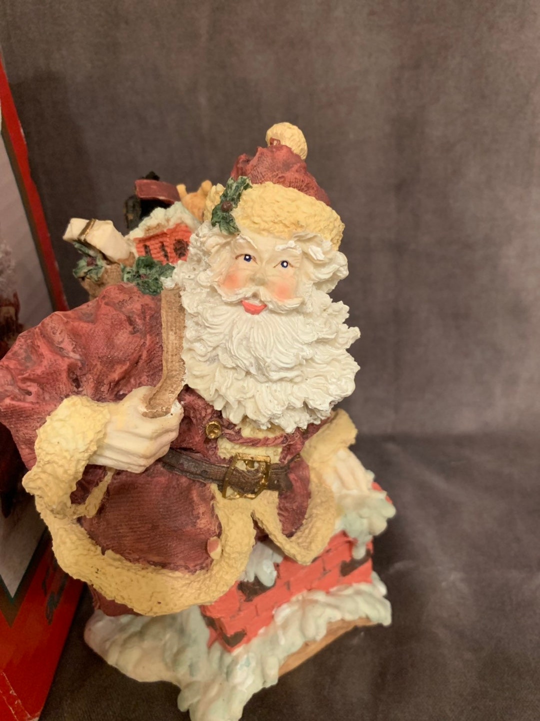 Handcrafted Resin Collectible Santa - Etsy