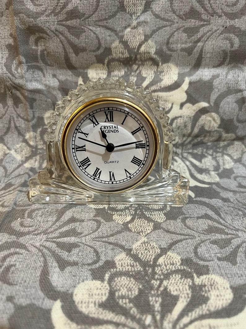 Crystal Legends Mantle Clock by Godinger - Etsy