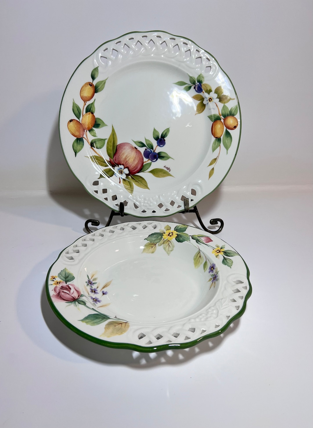 Brunelli Tiffany Dinner Plates and Bowls - Etsy