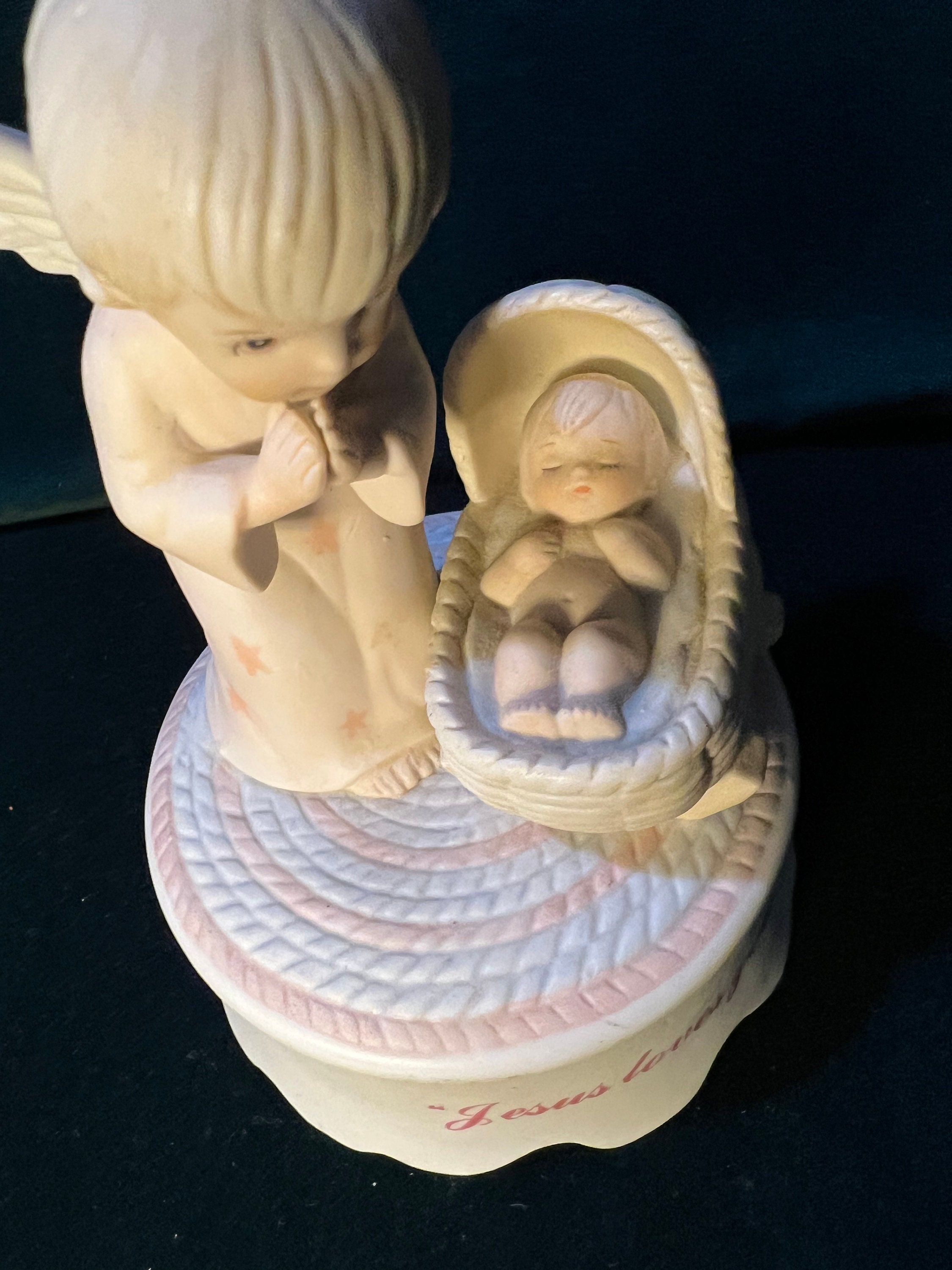 Lefton Guardian Angel Music Box - Etsy