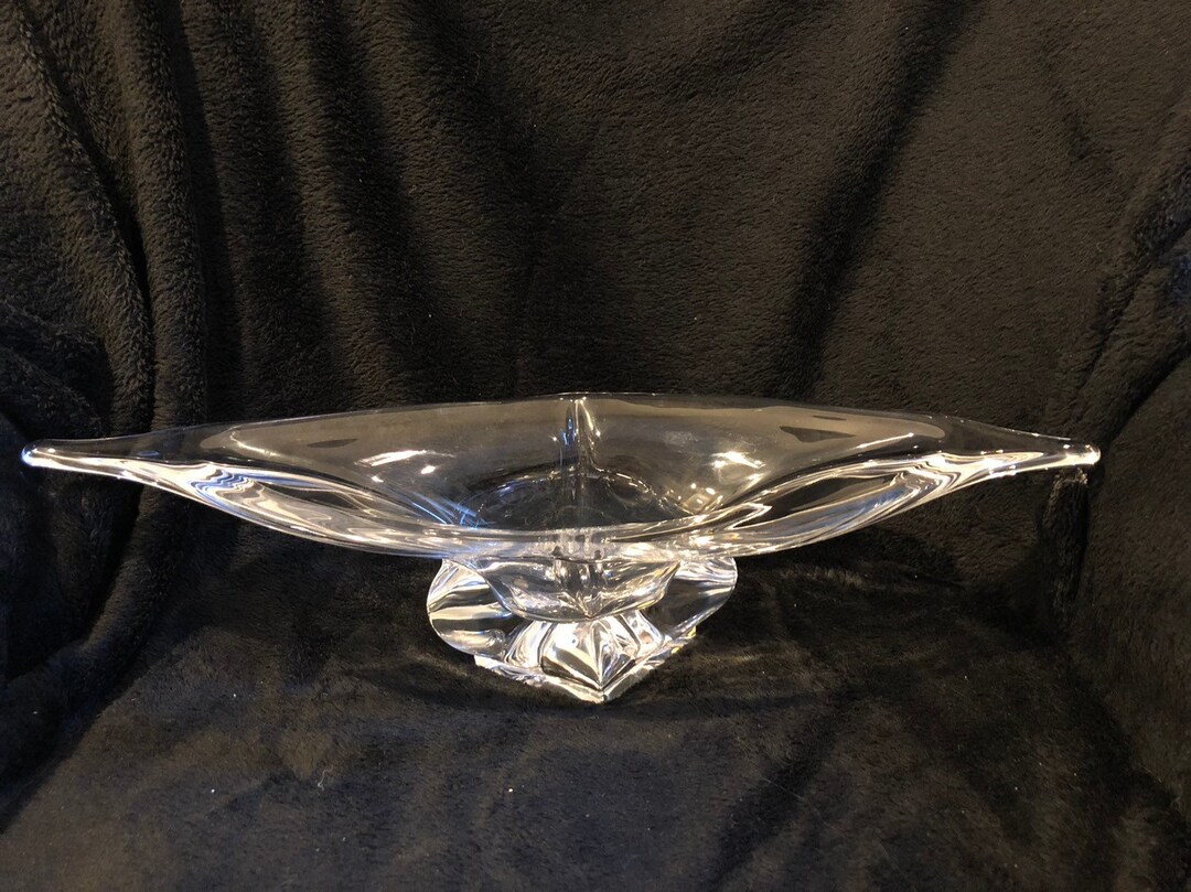 Bayel Clear Crystal Centerpiece Bowl - Etsy