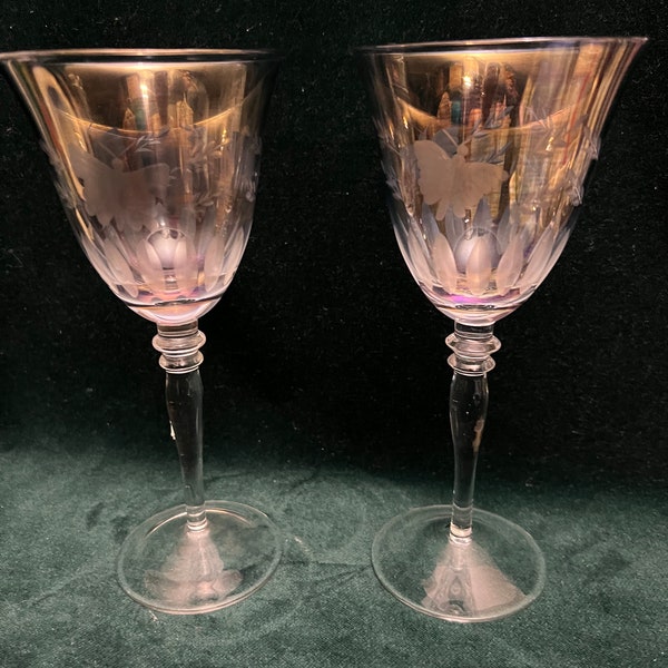 Etched Fish Glasses - Etsy