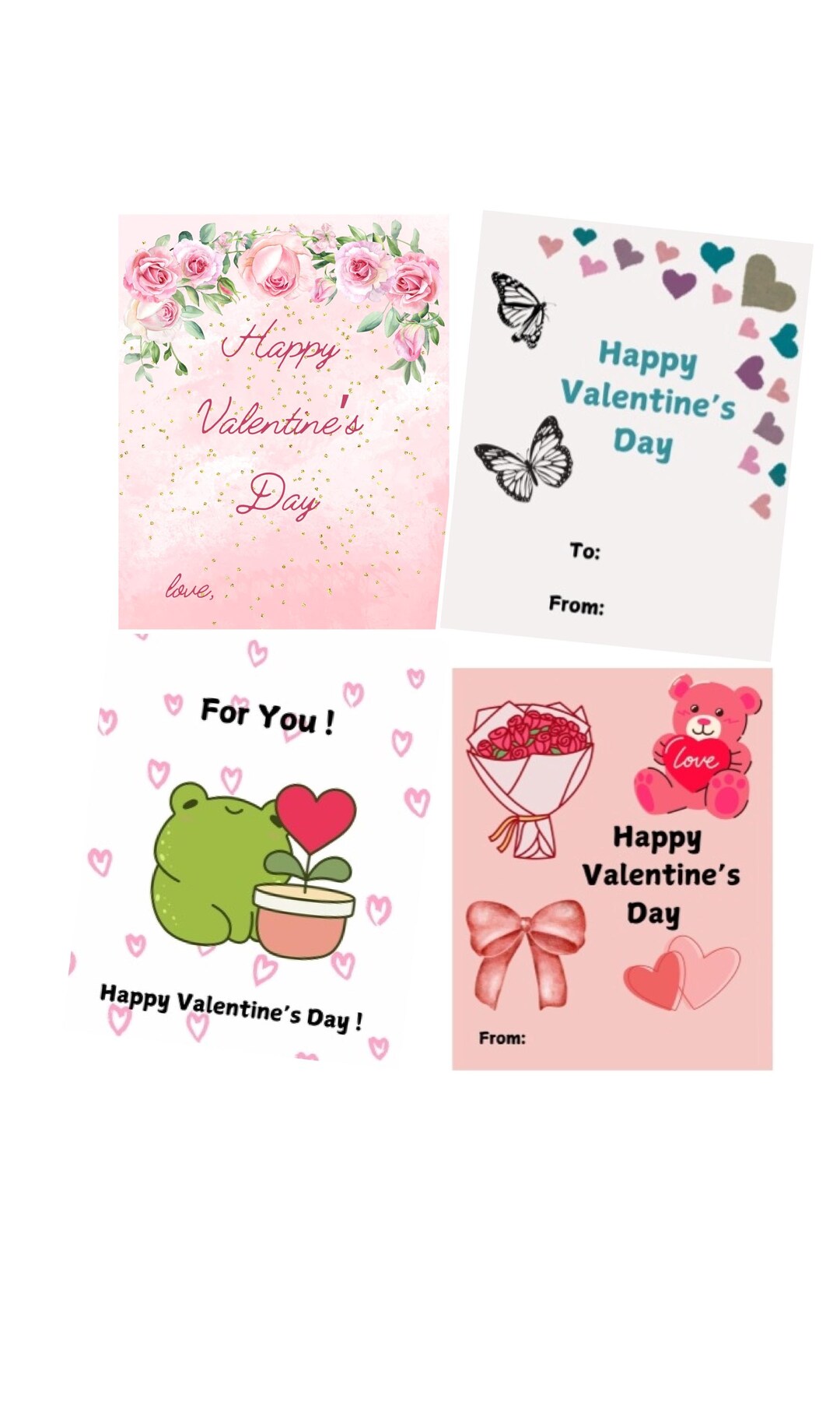 Valentine's Day Gift Tags/ Cards - Etsy