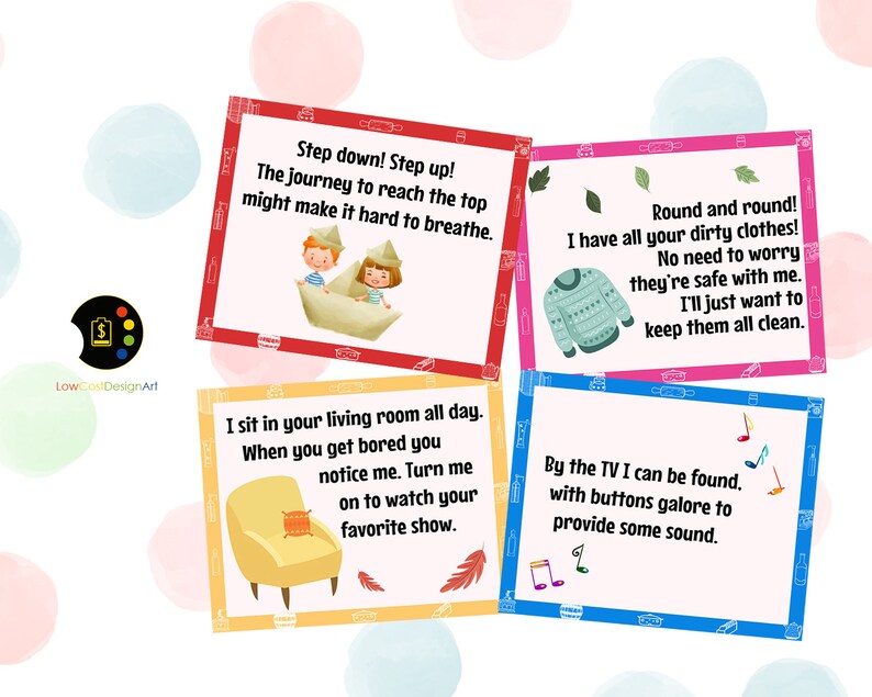 Indoor Treasure Hunt Clues, Indoor Scavenger Hunt Riddle Clues, Indoor ...