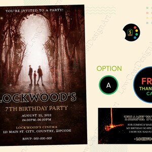 Locke and Key Birthday Invitation, Locke and Key Birthday, Locke & Key ...