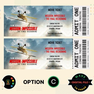MISSION IMPOSSIBLE the Final RECKONING Invitation, Mission Impossible ...