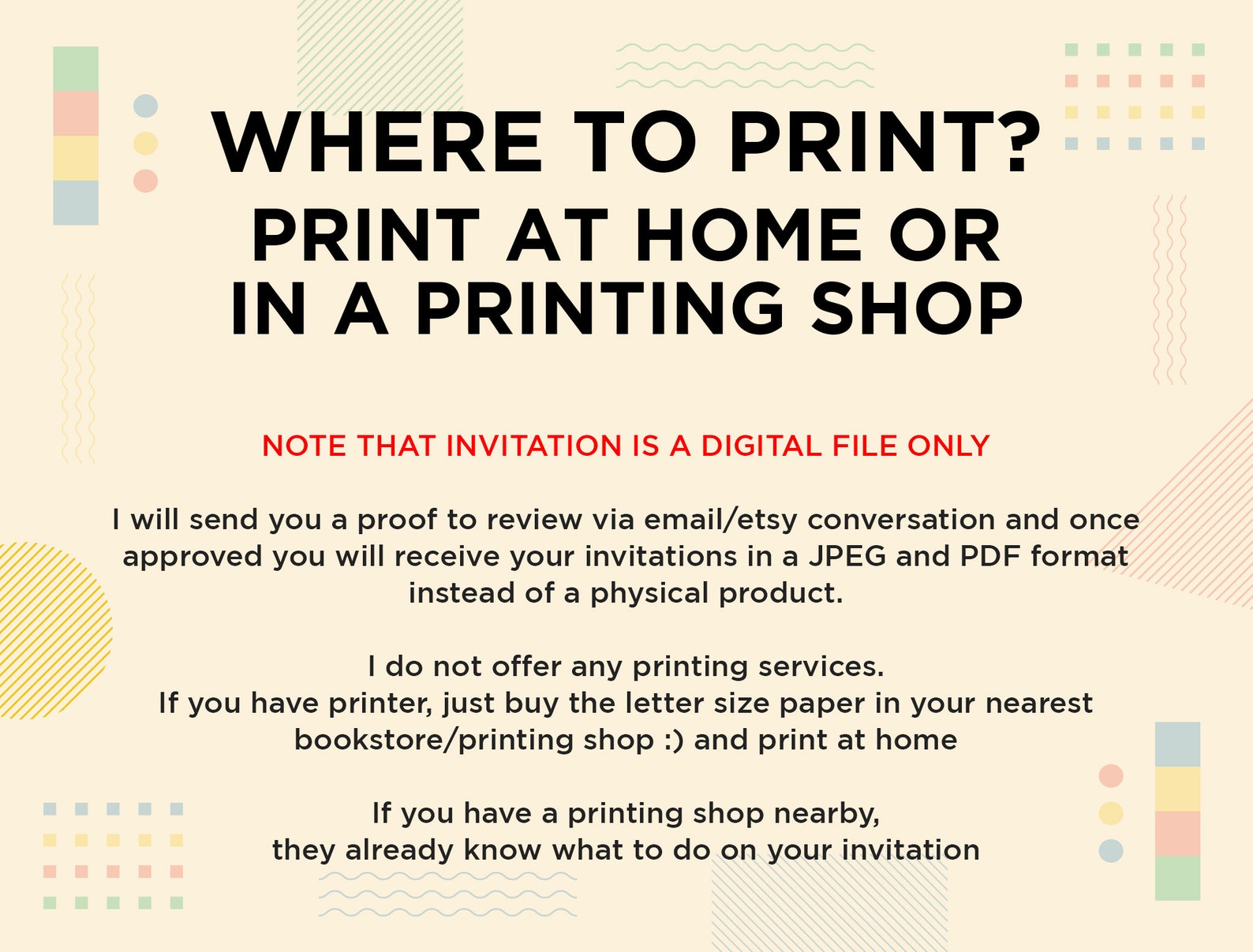 Custom Invitation Design Custom Printable Invitation Design | Etsy