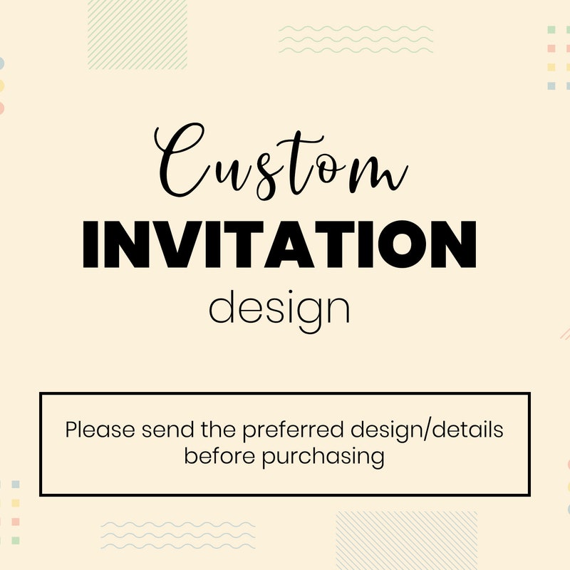Custom Invitations - Etsy