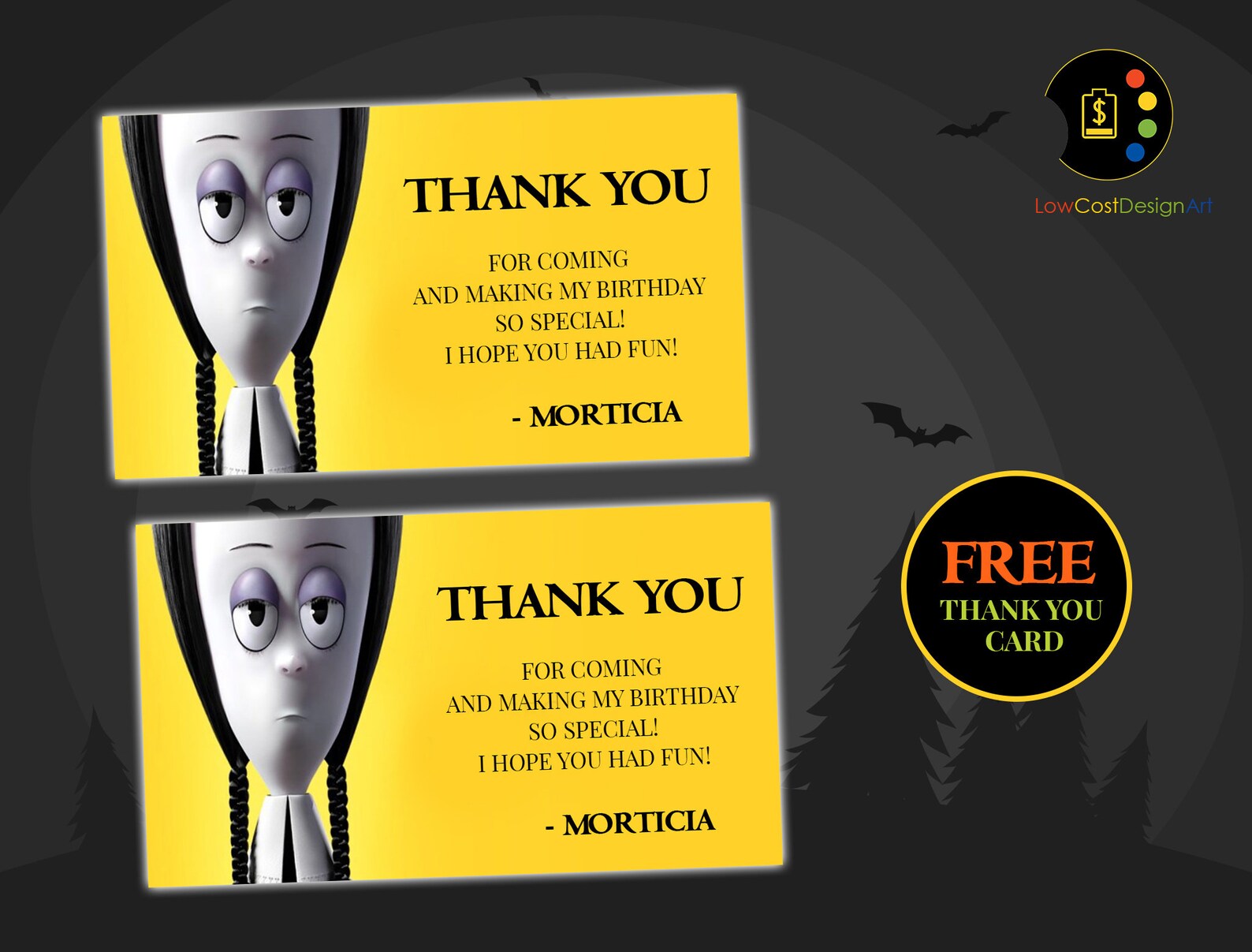 Addams Family Birthday Invitation, the Addams Family Movie Ticket ...