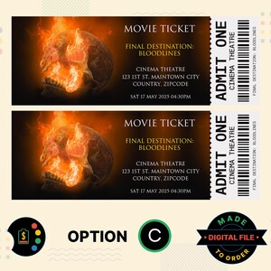 FINAL DESTINATION BLOODLINES Birthday Invitation, Final Destination ...