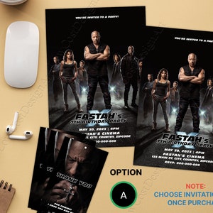 FAST X Birthday Invitation, Fast X Movie Ticket, Fast X Invitation ...