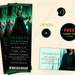 The Matrix Birthday Invitation, the Matrix Movie Ticket, the Matrix ...