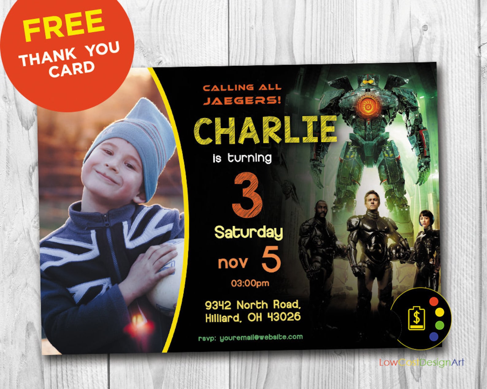 Pacific Rim Birthday Invitation Pacific Rim Invitation | Etsy