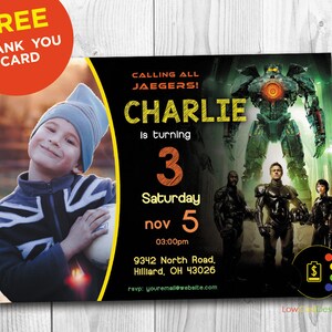 Pacific Rim Birthday Invitation Pacific Rim Invitation | Etsy