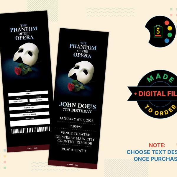 Opera Invitation - Etsy