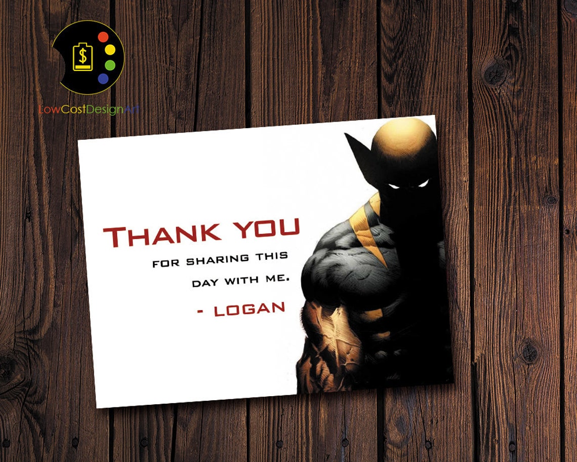 Wolverine Invitation Wolverine Birthday Invitation Wolverine | Etsy