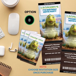 LEO Birthday Invitation, LEO Movie Ticket, LEO Invitation, Leo Thank ...