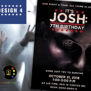 The Purge Invitation, the Purge Birthday Invitation, the Purge Election ...