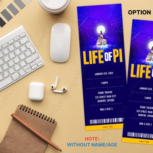 LIFE of PI Broadway Musical Ticket, Life of PI the Musical Broadway ...