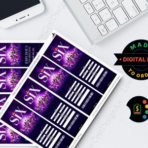 SIX Broadway Musical Ticket, SIX the Musical Broadway Invitation, SIX ...