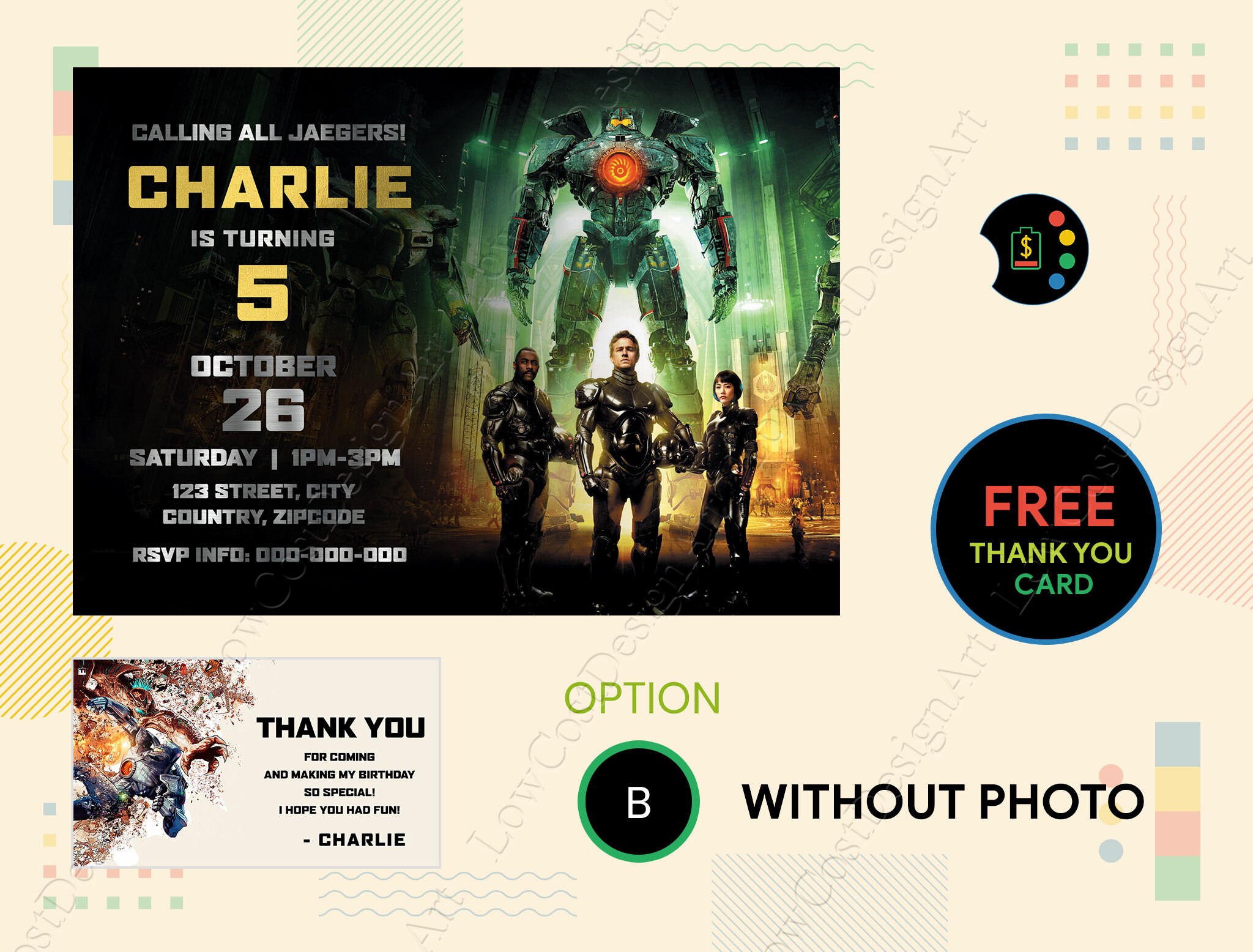 Pacific Rim Birthday Invitation Pacific Rim Invitation - Etsy