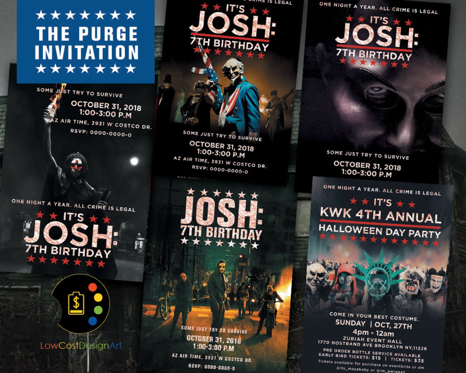 The Purge Invitation, the Purge Birthday Invitation, the Purge Election ...