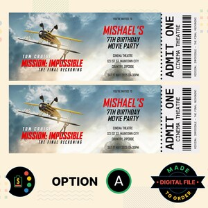 MISSION IMPOSSIBLE the Final RECKONING Invitation, Mission Impossible ...